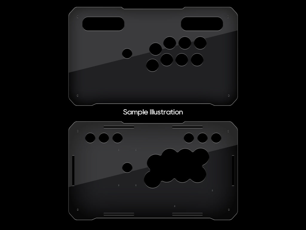 ZERO ONE Clear FIGHTSTICK Layout Replacement Set – Akecon-アケ魂-