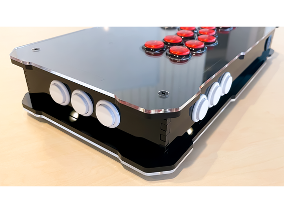 ZERO TWO STICKLESS [All-Button] Rev2 Clear/Black Case Kit – Akecon-アケ魂-