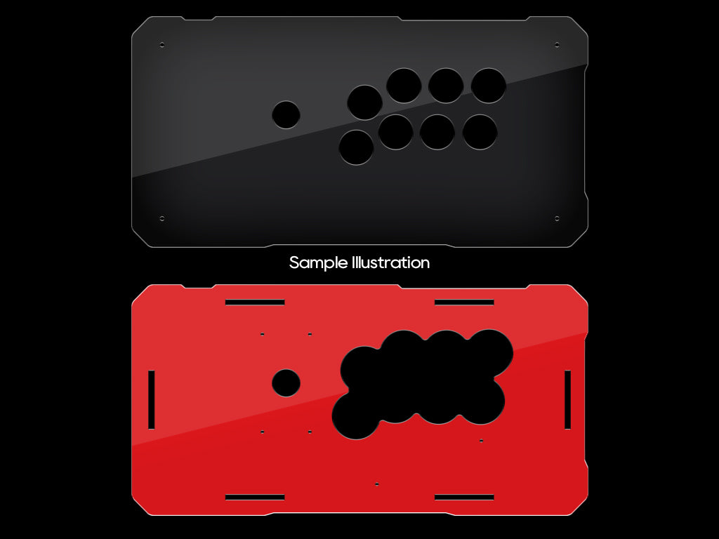 ZERO TWO クリア FIGHTSTICK レイアウト交換 セット – Akecon-アケ魂-